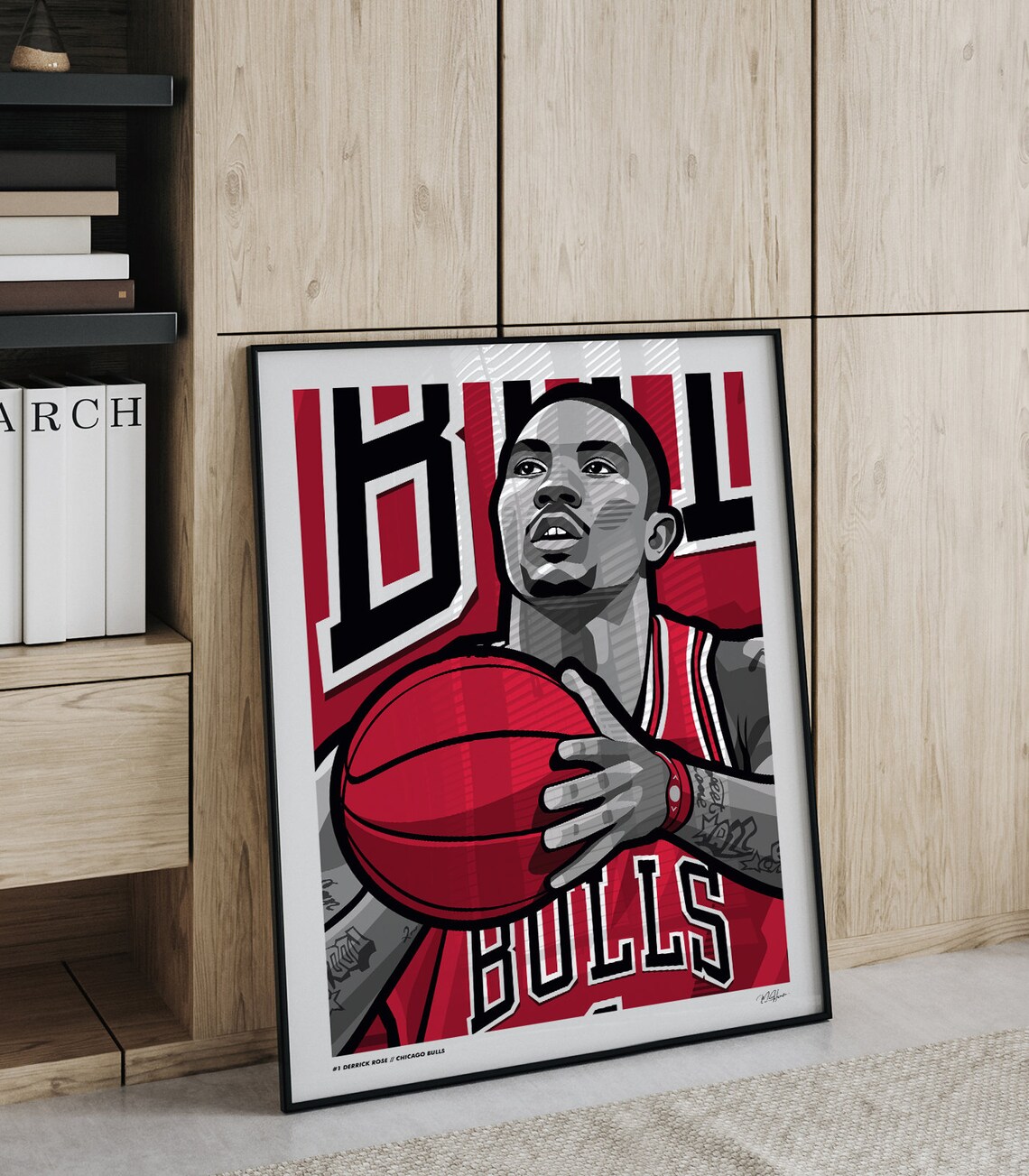 Derrick Rose Poster Chicago Bulls Basketball Art Print - Etsy