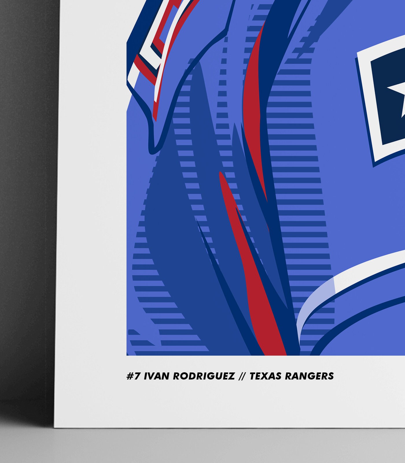 Ivan Pudge Rodriguez Poster Texas Rangers Baseball Illustrated - Etsy