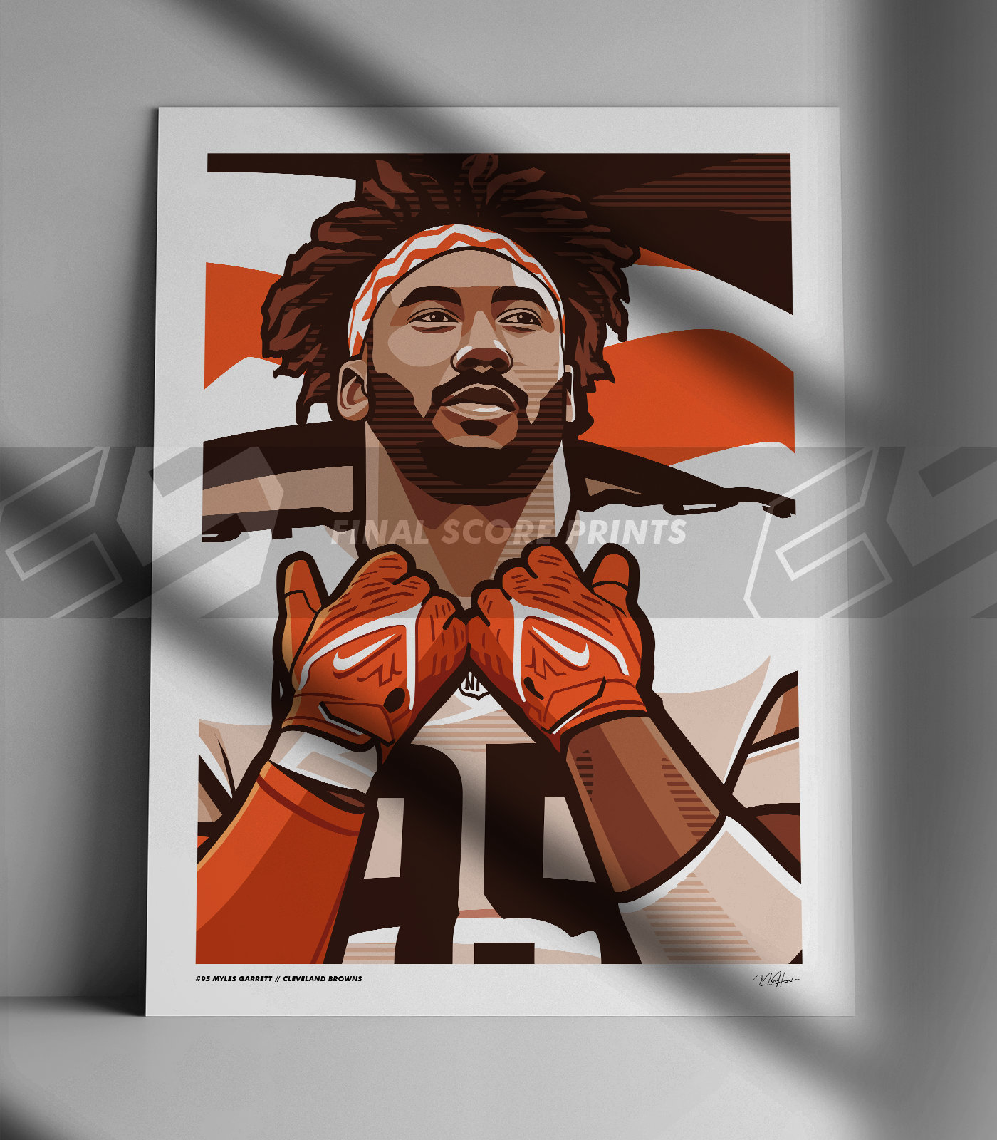 Myles Garrett Poster Cleveland Browns Football Art Print - Etsy