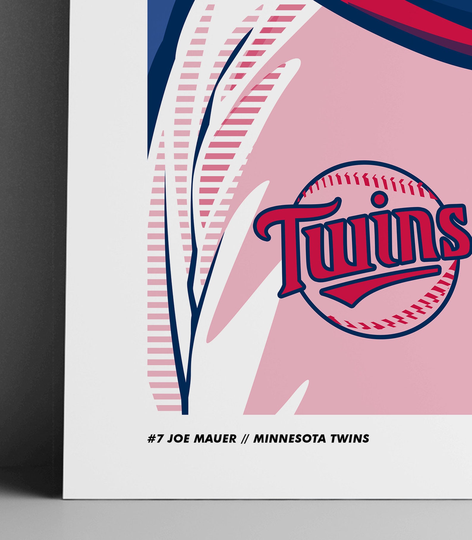 Joe Mauer Poster Minnesota Twins Baseball Illustrated Art Print - Etsy