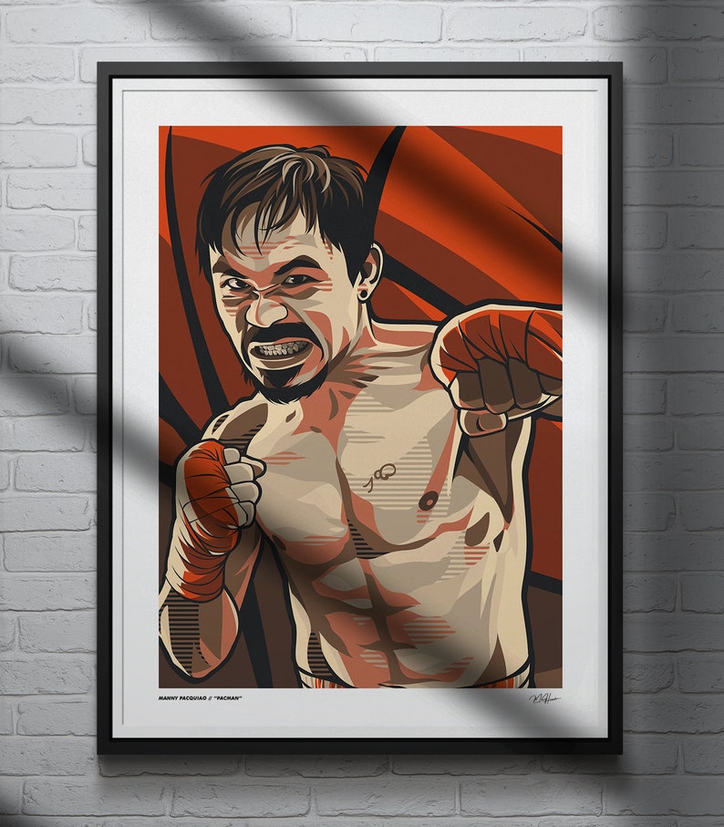 Manny Pacquiao Poster Boxing Illustrated Art Print - Etsy