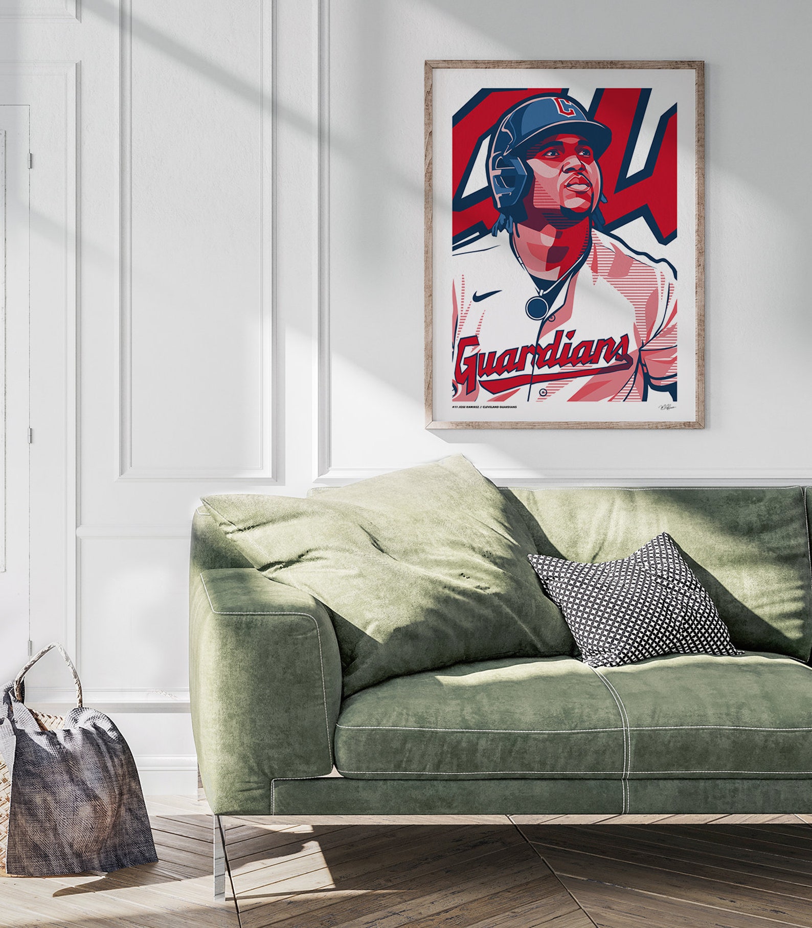 Jose Ramirez Poster Cleveland Guardians Baseball Art Print - Etsy