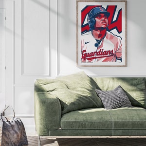Jose Ramirez Poster Cleveland Guardians Baseball Art Print - Etsy
