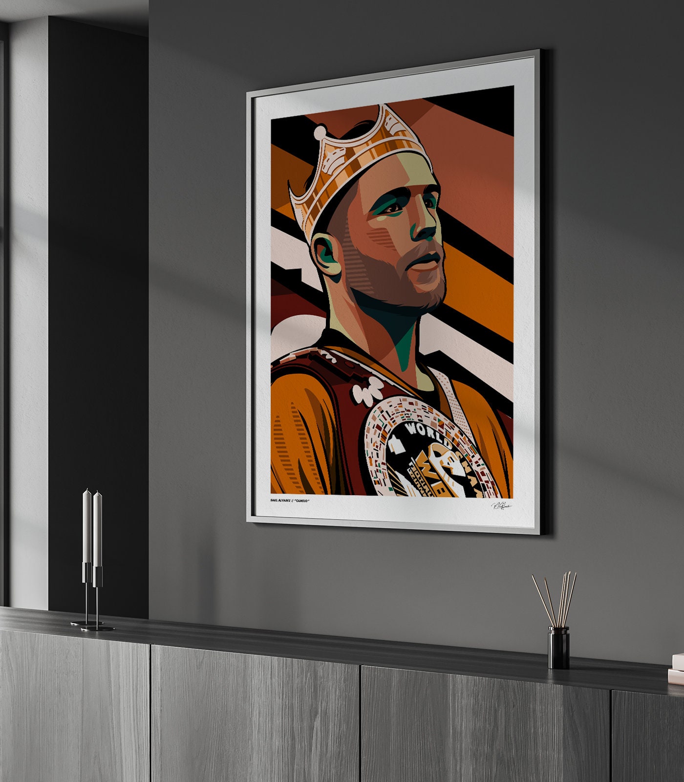 Canelo Alvarez Poster Boxing Illustrated Art Print - Etsy