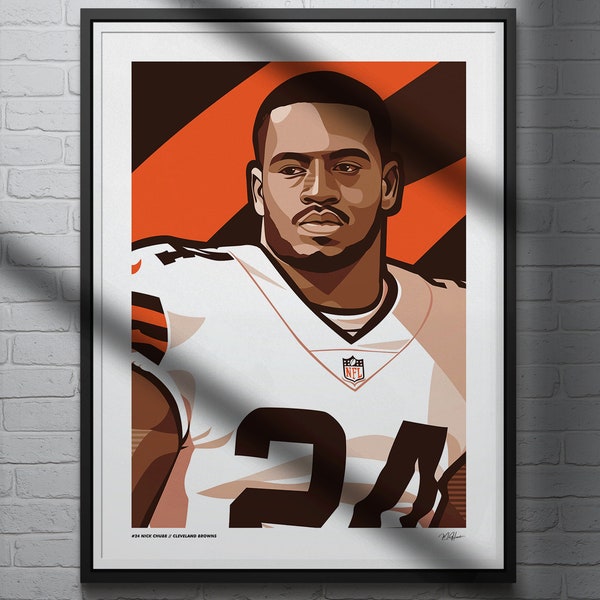 Nick Chubb Poster - Etsy