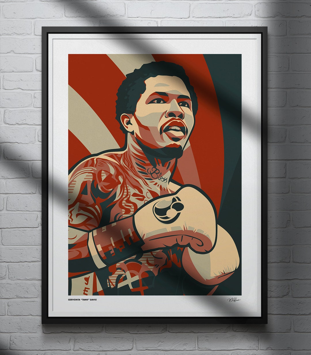 Gervonta Tank Davis Poster Boxing Illustrated Art Print - Etsy