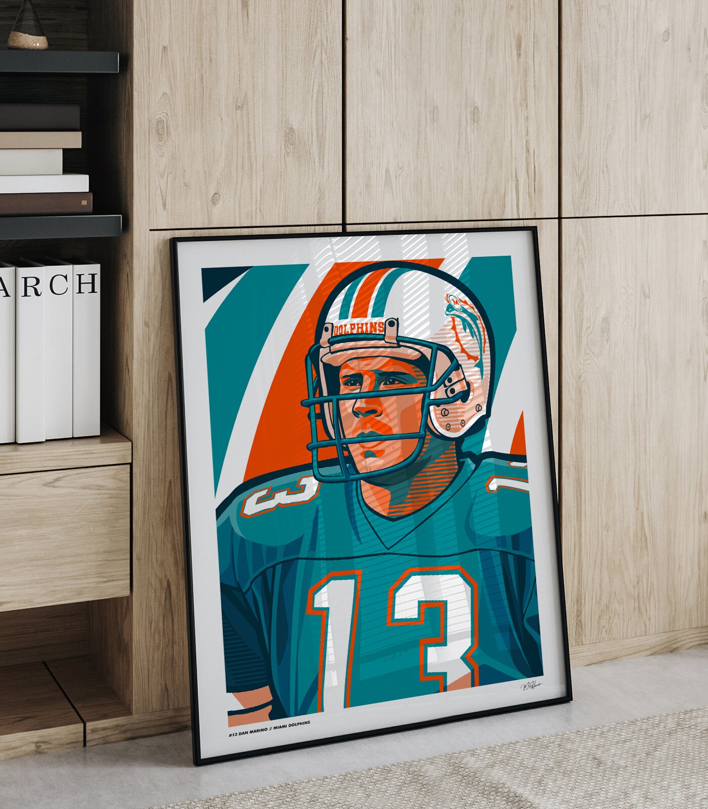 Dan Marino Poster Miami Dolphins Football Art Print - Etsy