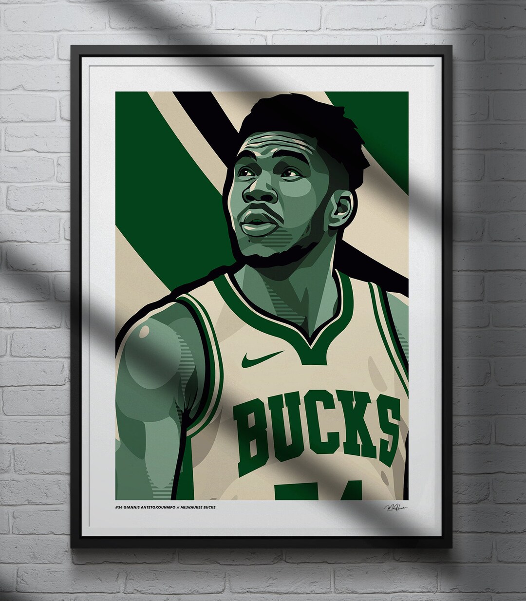 Giannis Antetokounmpo Poster Milwaukee Bucks Basketball Art Print - Etsy