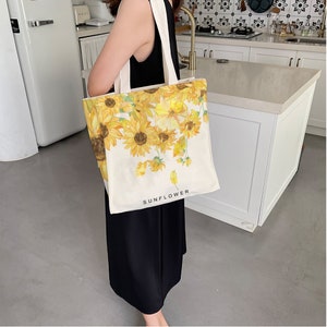 Sunflower Tote Bag｜fashion Plant Flower Handbag｜special Sunflower ...