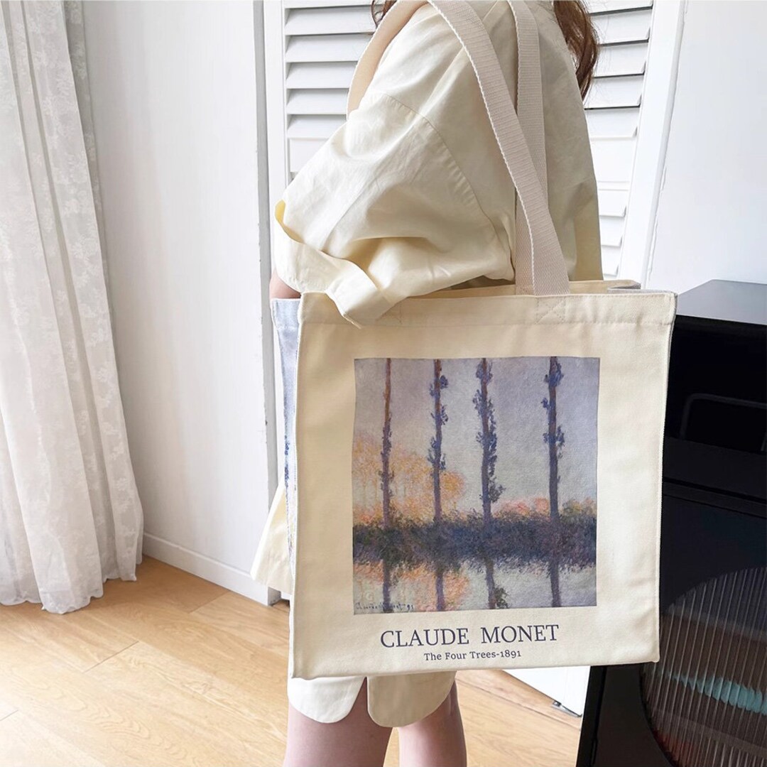 CLAUDE Monet the Four Trees 1891 Art Tote Bag｜women Art Aesthetics ...