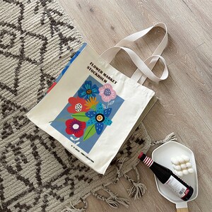 Creative Flower Tote Bagschool Student Book Handbaggirl Weekend ...