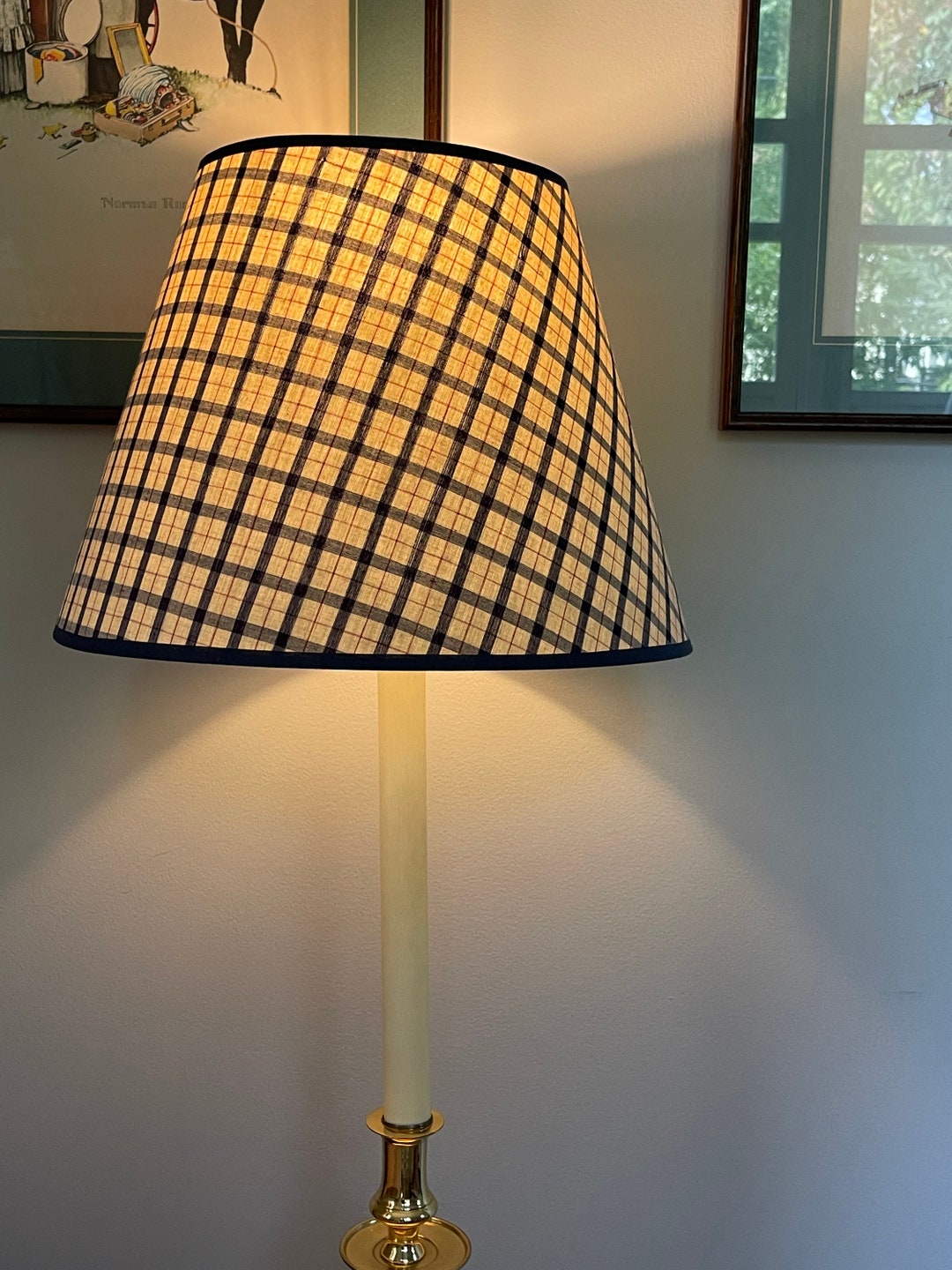 Tattersall Plaid Lamp Shade shade Only - Etsy