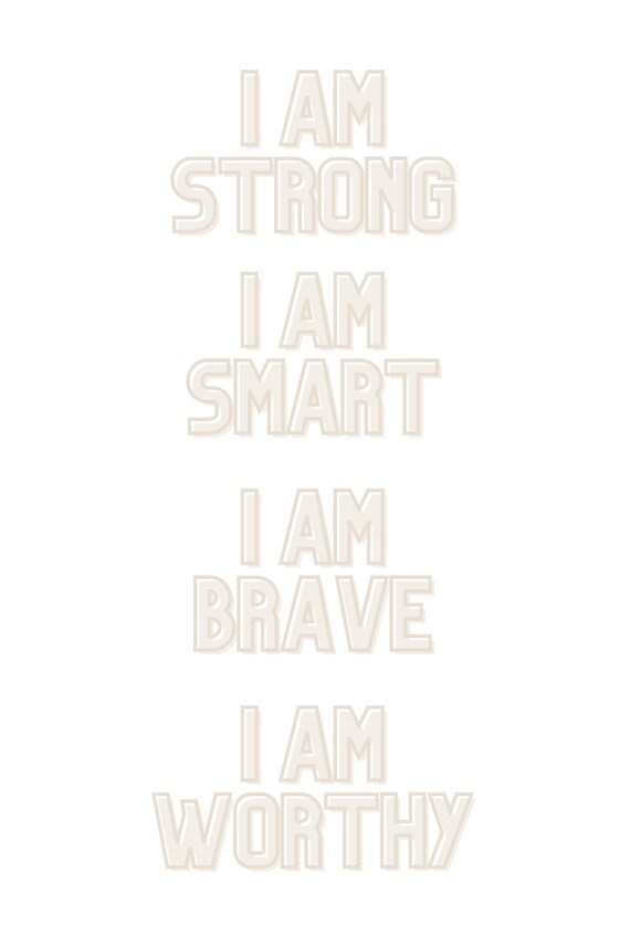 Printable Affirmation Poster neutral - Etsy