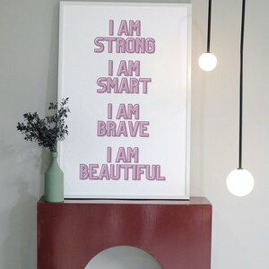 Printable Affirmation Poster mauve - Etsy