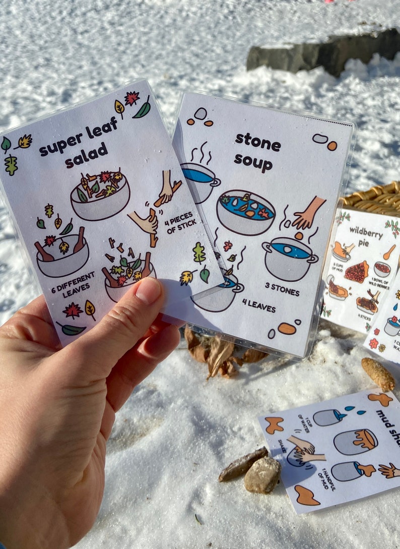 Instant Download - Mud Kitchen Recipe Cards, Montessori Materials ...