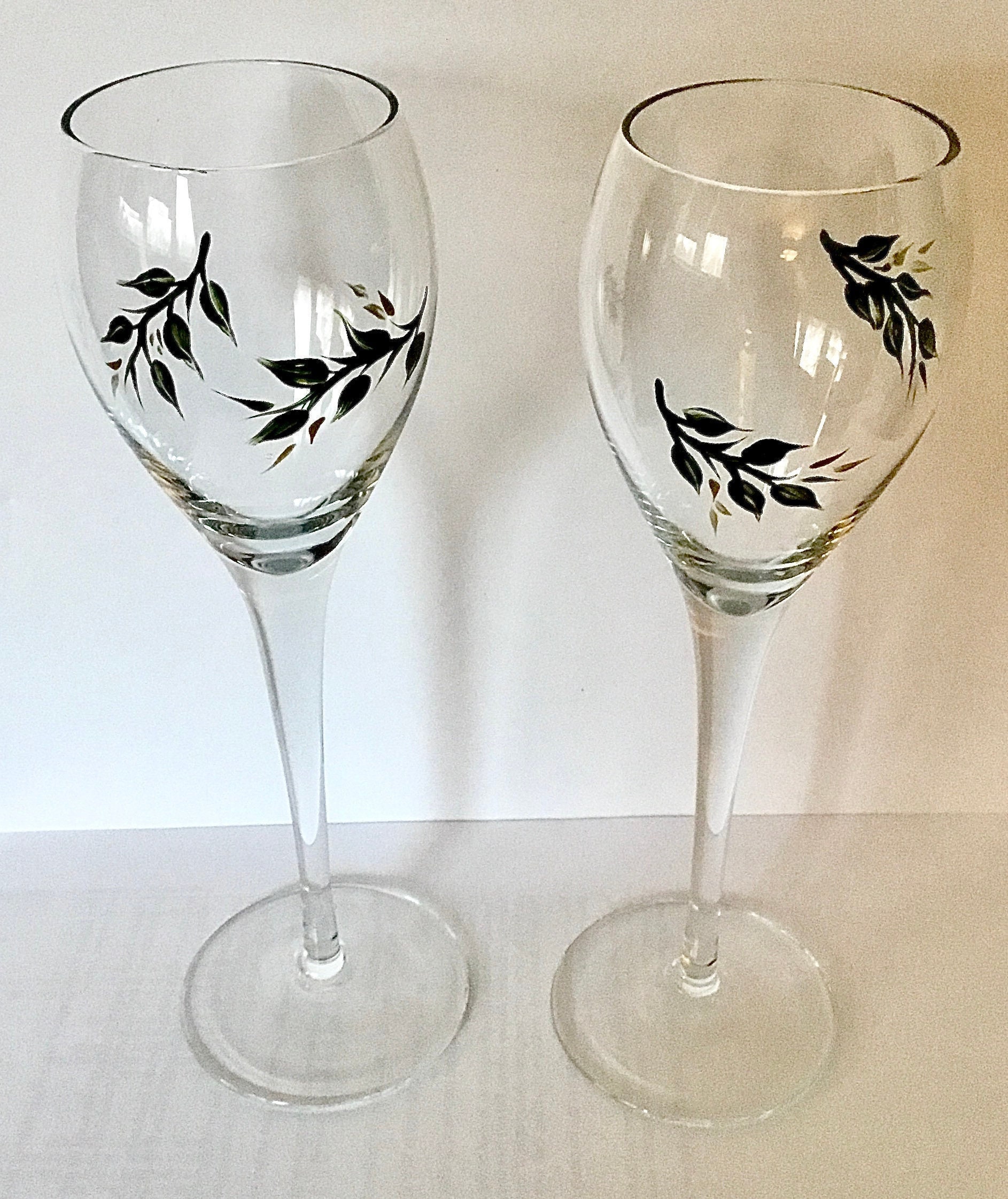 Hand Painted Glassware With Unique Individual Design - Etsy