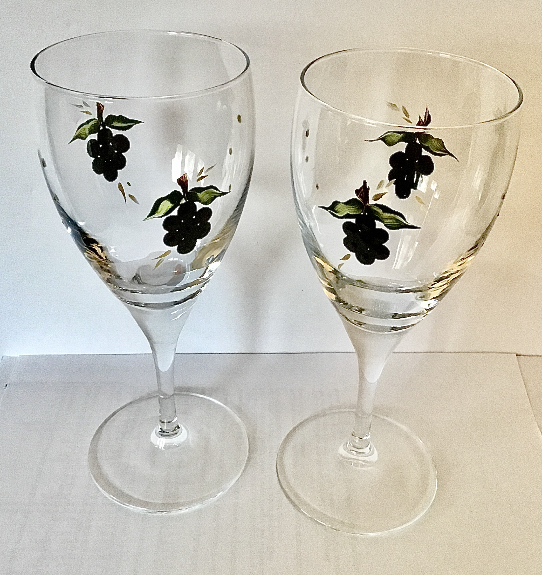 Hand Painted Glassware With Unique Individual Design - Etsy