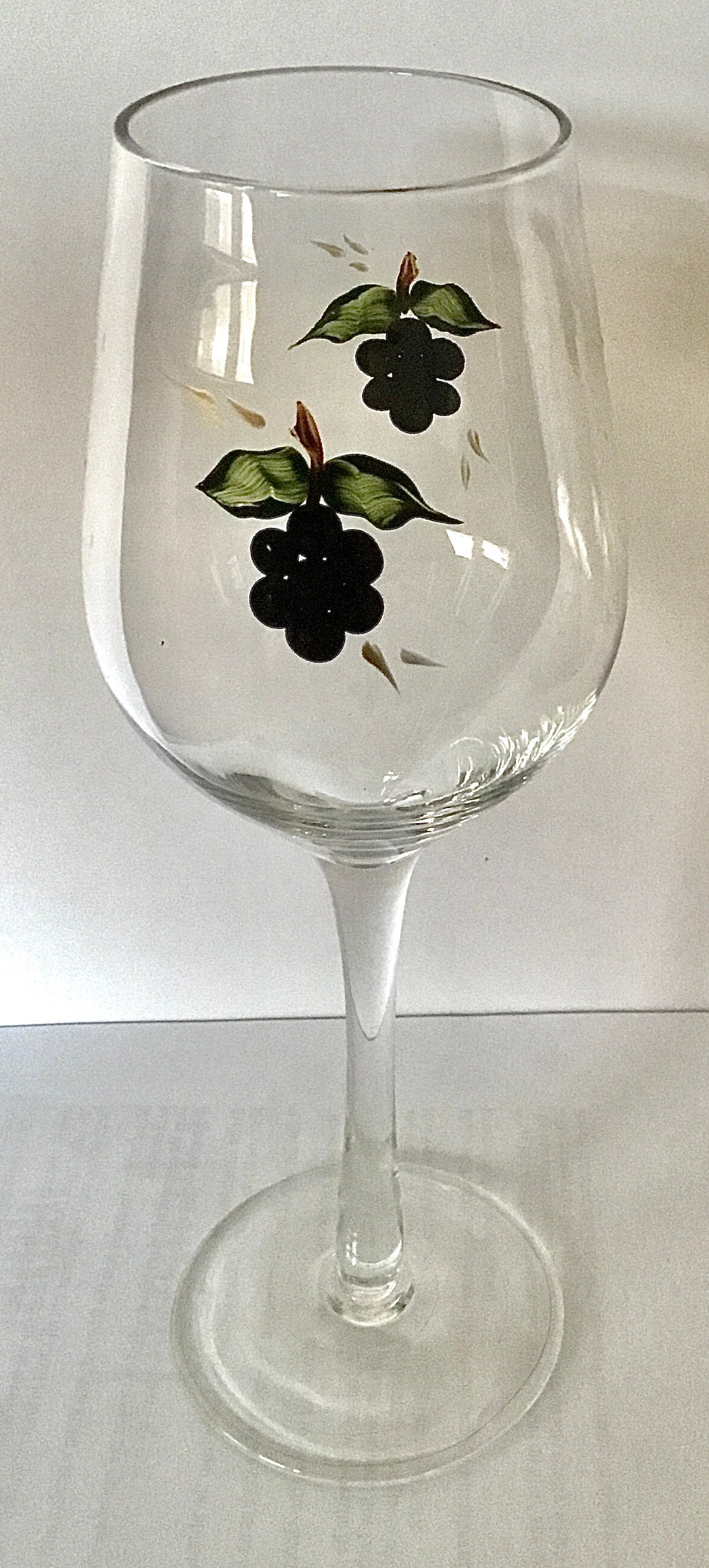 Hand Painted Glassware With Unique Individual Design - Etsy