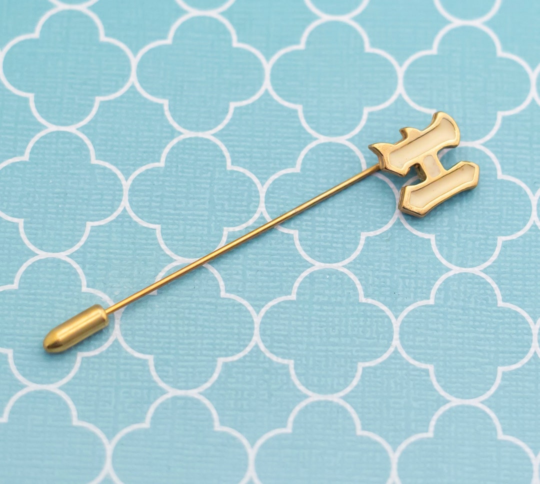 Vintage Letter H Stick Pin, Initial H Jewelry, Cute Stick Pin, Hat Pin ...