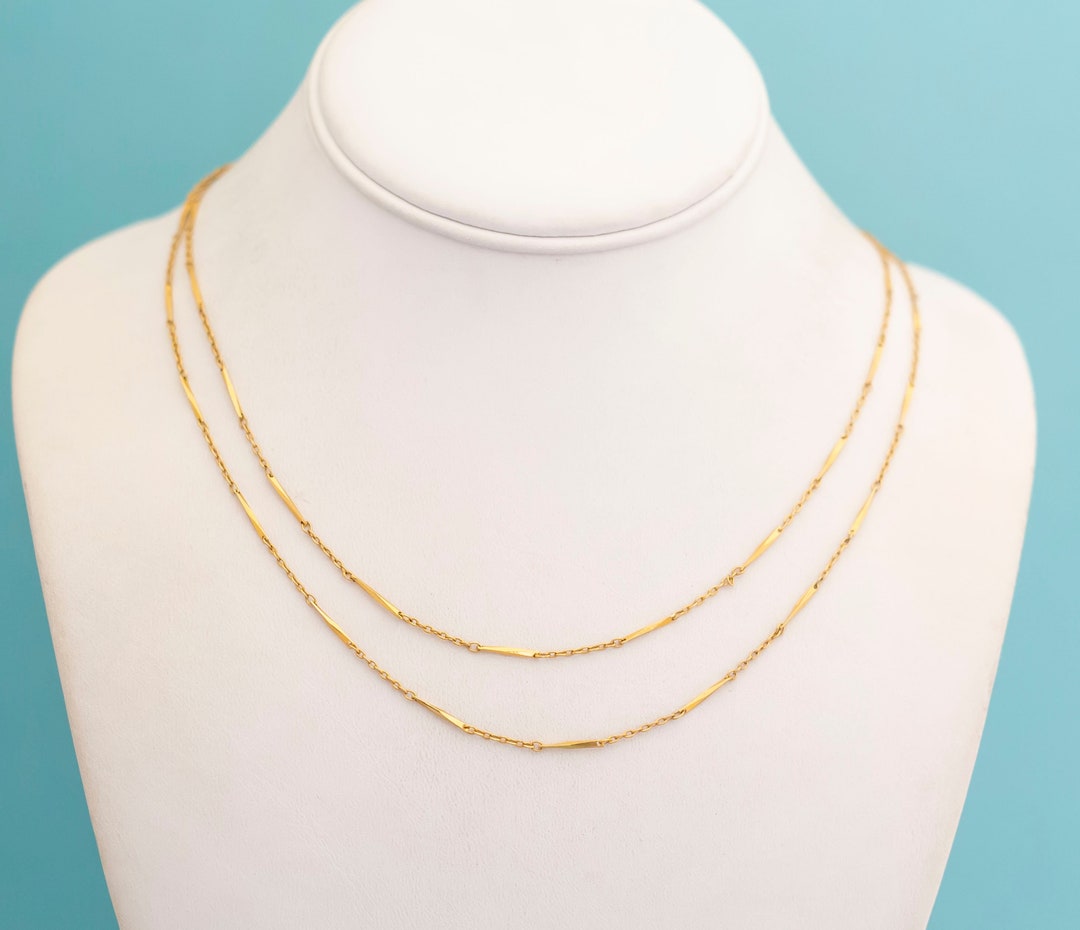 Vintage Princess Chains Gold Tone Chain Necklace 54 Inch - R8 - Etsy