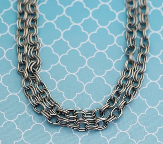 Vintage Multi Rolo Chain Necklace 60 Inch R23 - Etsy