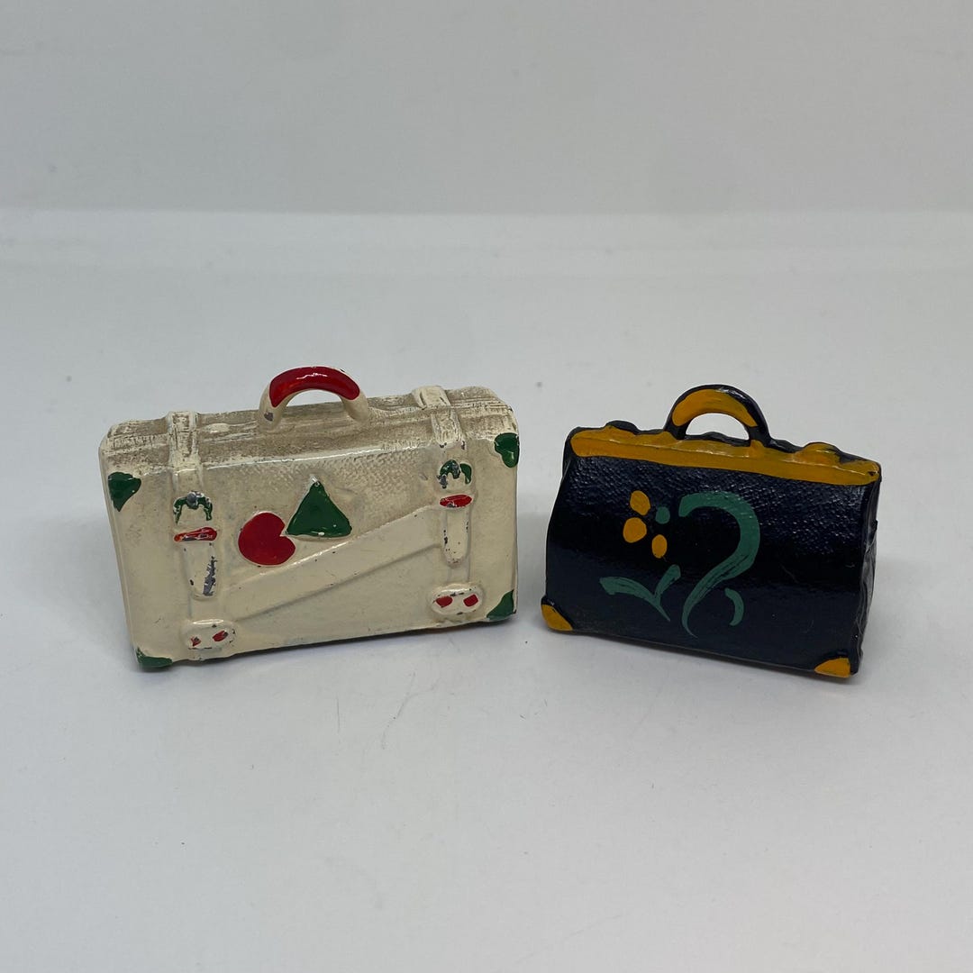 Vintage Cast Iron Suitcases Salt and Pepper Shakers Set Luggage Bags - Etsy