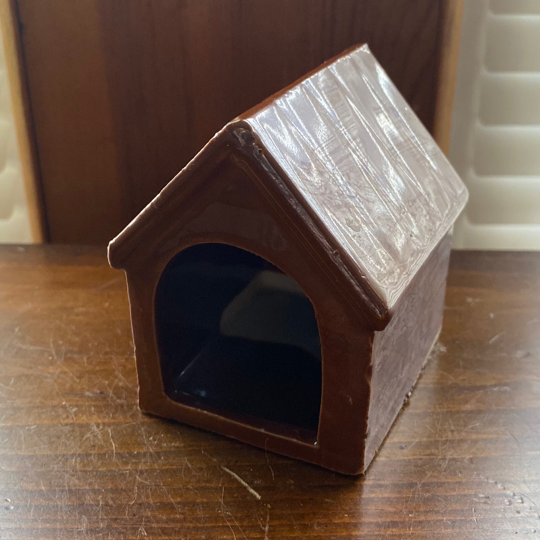 Vintage Brown Ceramic Dog House Miniature Figurine Doll House Japan - Etsy
