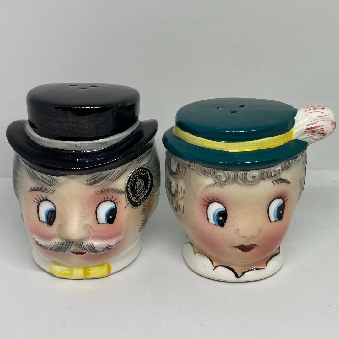 Vintage PY Miyao Lady & Gentleman Salt and Pepper Shakers Set Spice ...