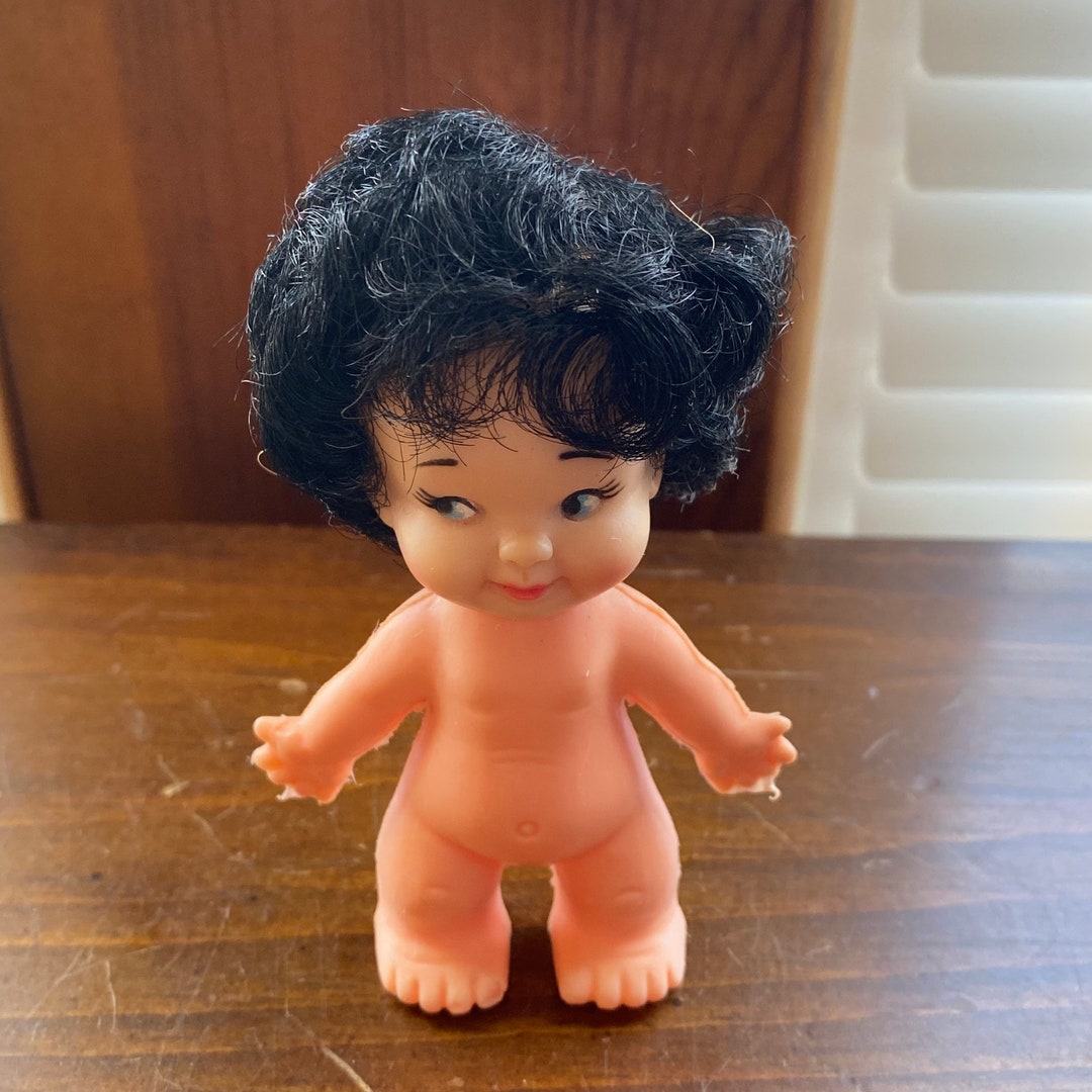 Uneeda Pee Wee Doll 1965 Black Hair 3.5 Plastic Pocket Size - Etsy