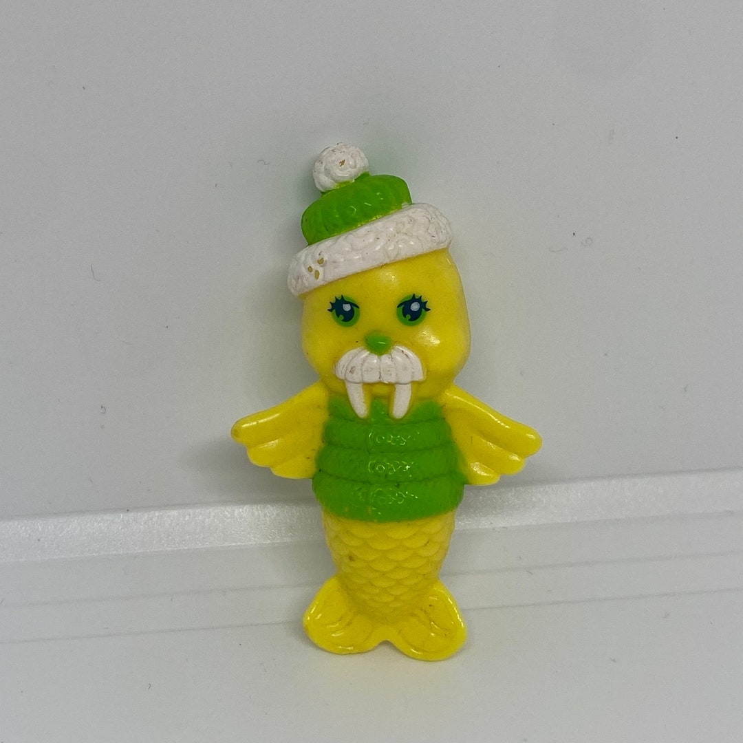 Vintage Kenner See Wee Icy Gals Whiskers the Walrus Doll Yellow Green ...
