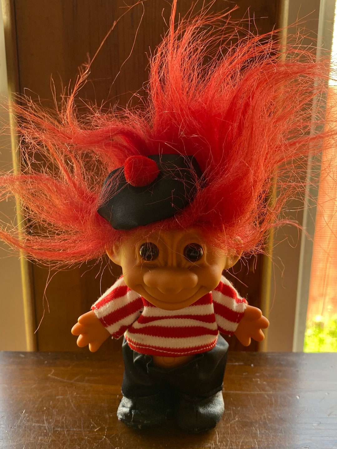 Vintage Russ Troll Doll French Man Yellow Hair Around the World France ...