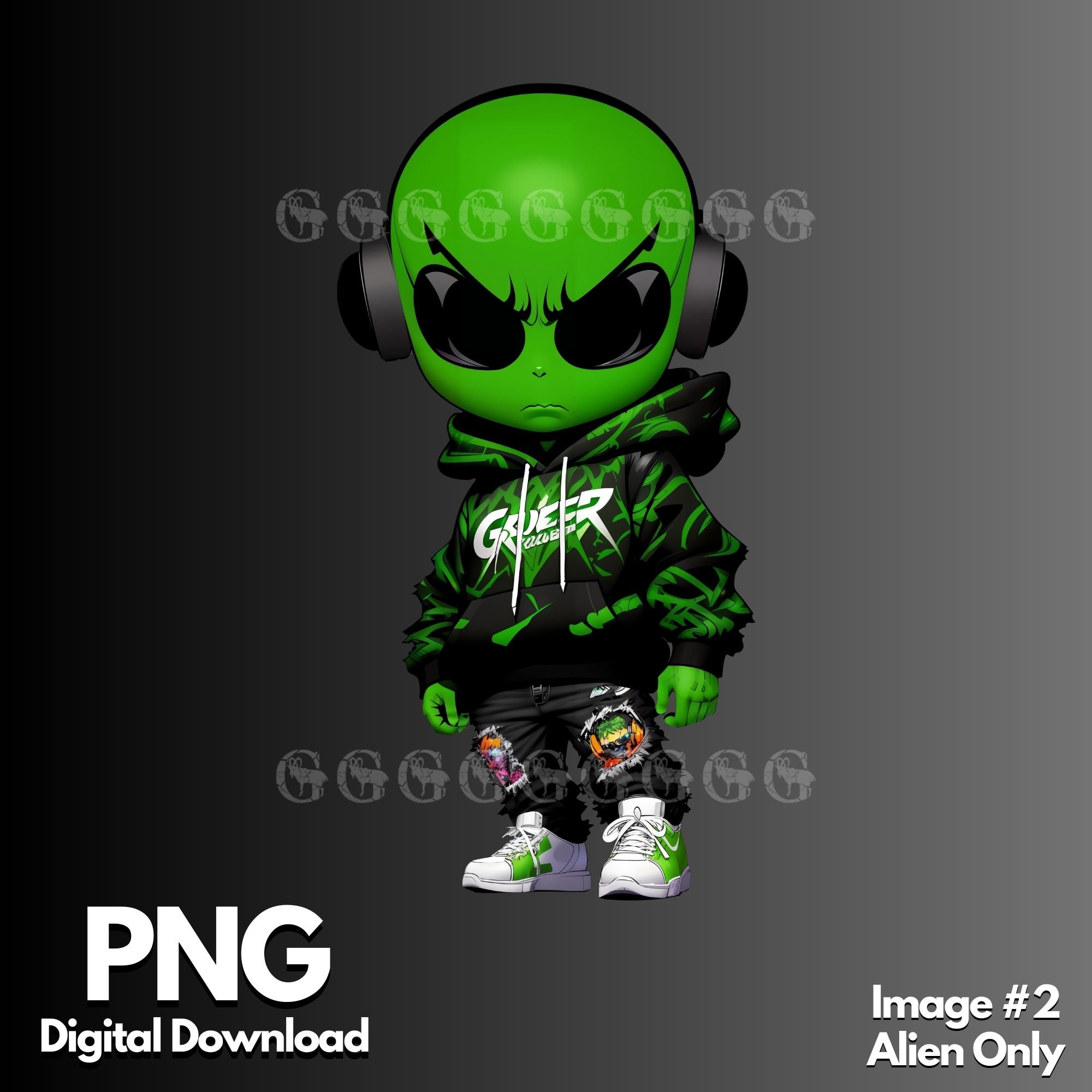 Streetwear Alien Good Vibes Only PNG Design Streetwear - Etsy