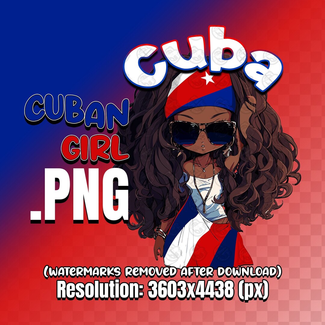 Beautiful Cuban Girl, Cuban Girl Tshirt Sticker Digital File, Urban ...