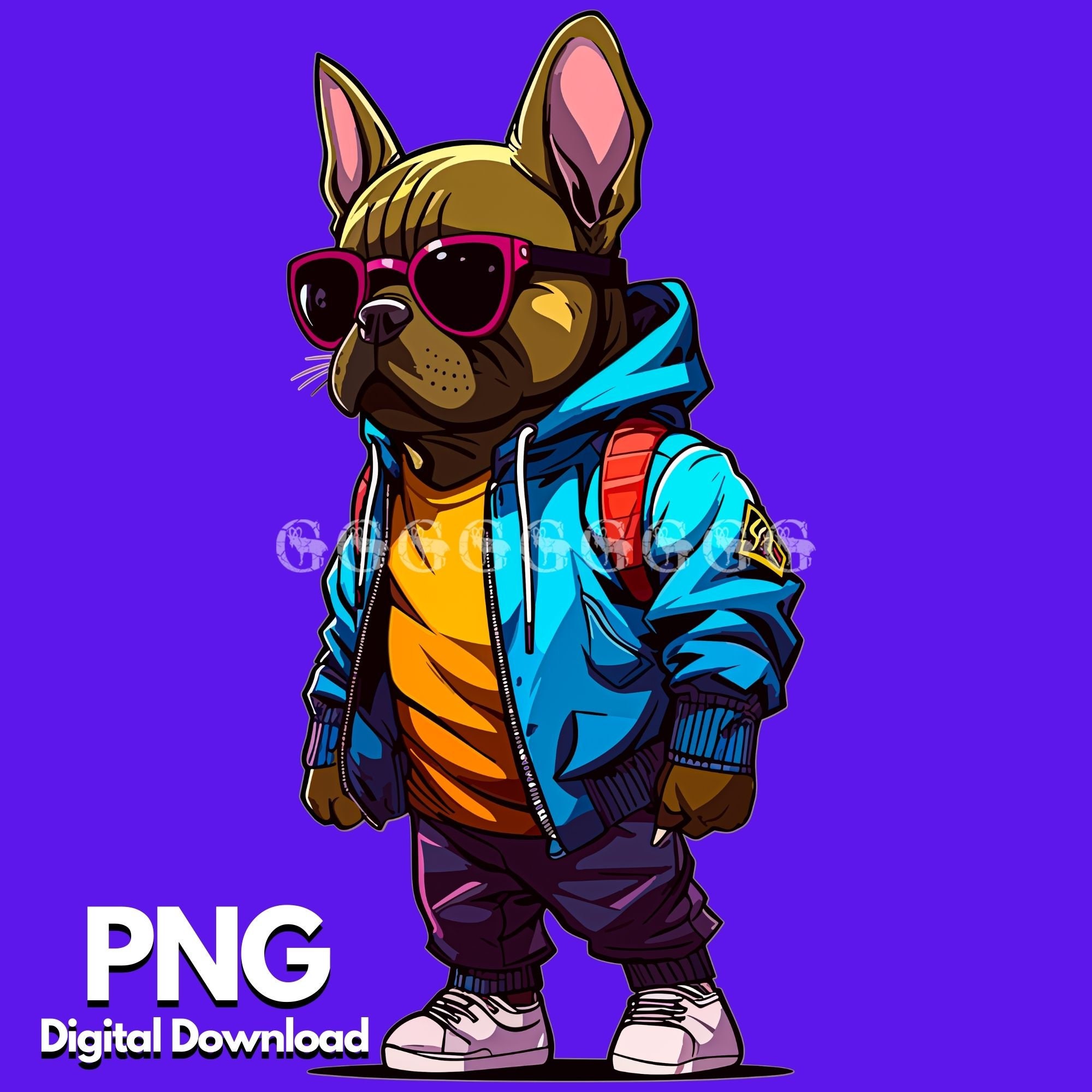 Cool Dogs Urban Streetwear PNG Bundle, Clipart, Dog Lover, Funny Dog ...