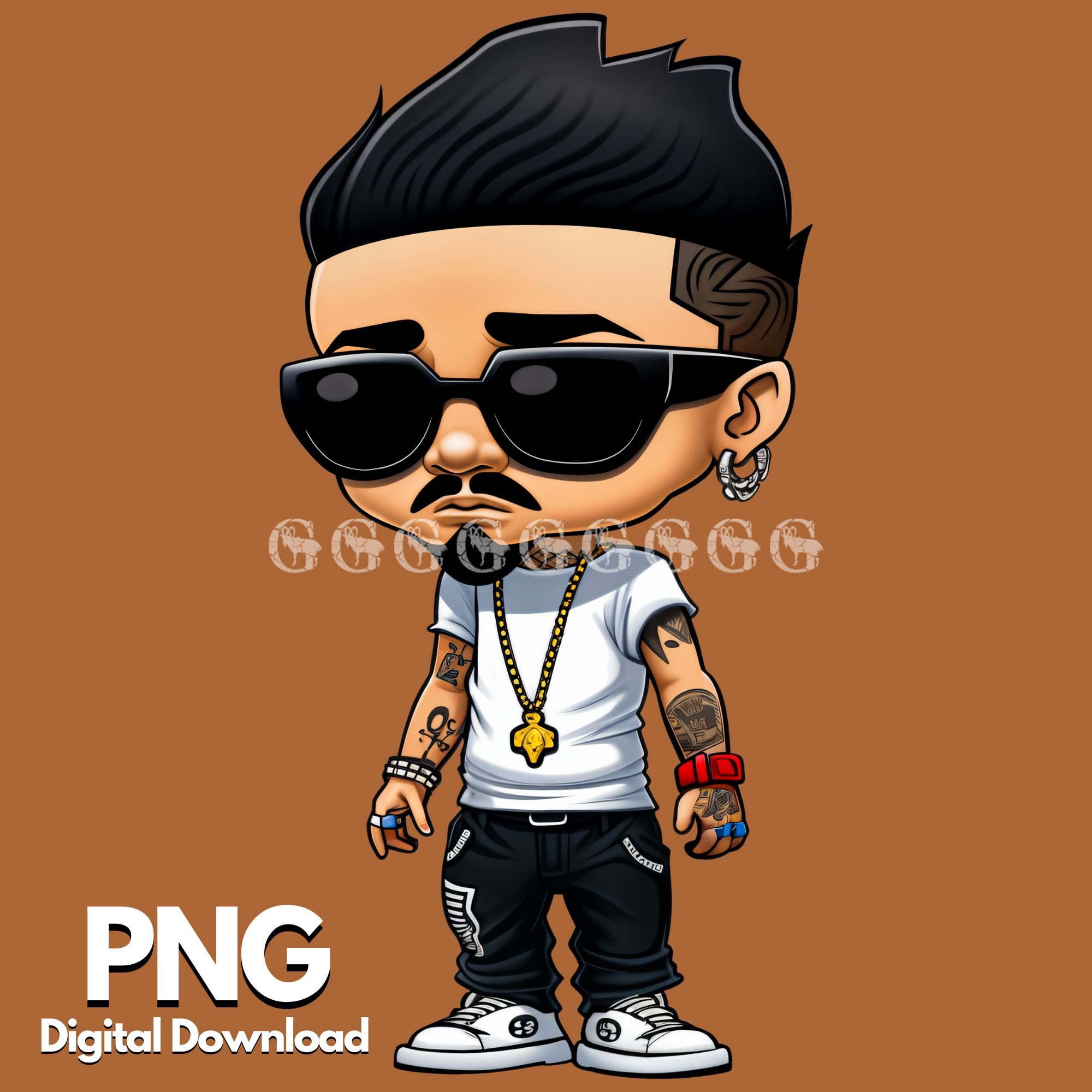 Chicano Latino Cholos Characters PNG Bundle Hispanic Latin - Etsy