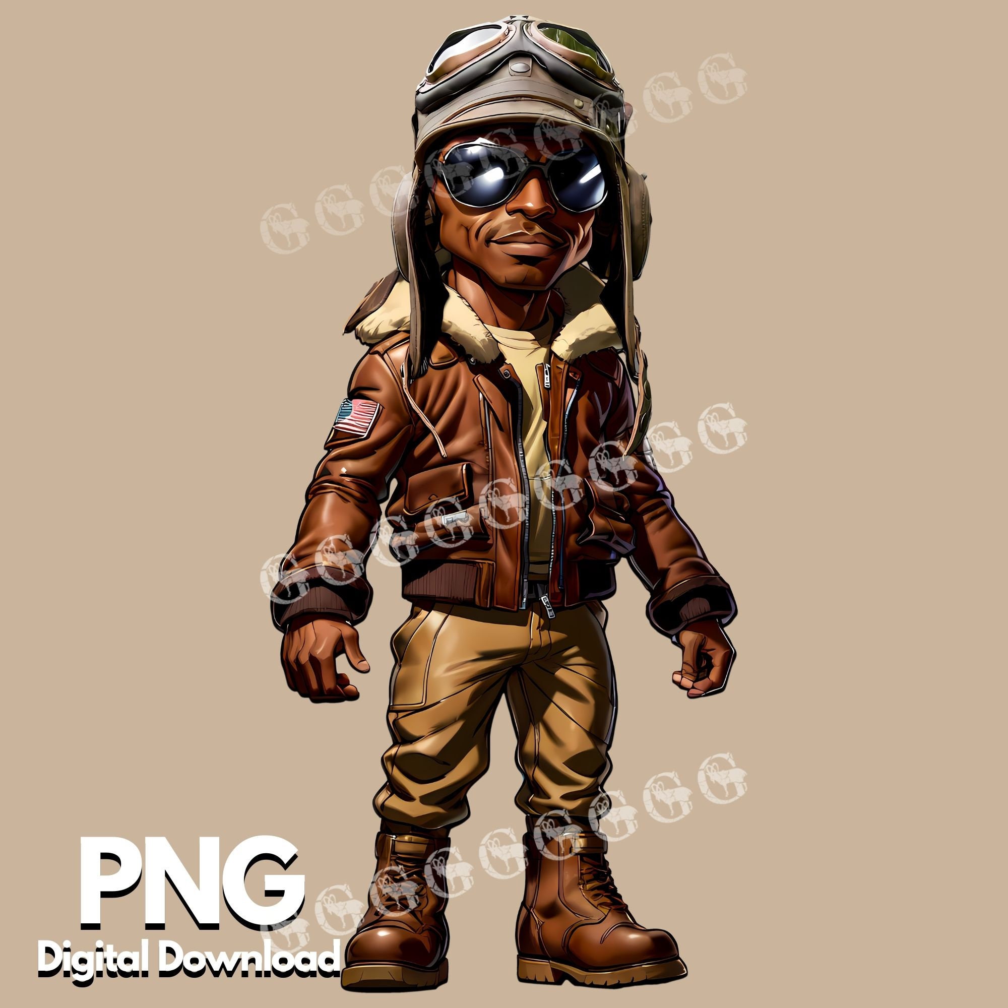 African American Military Pilots PNG Bundle, Black Military Pilots ...