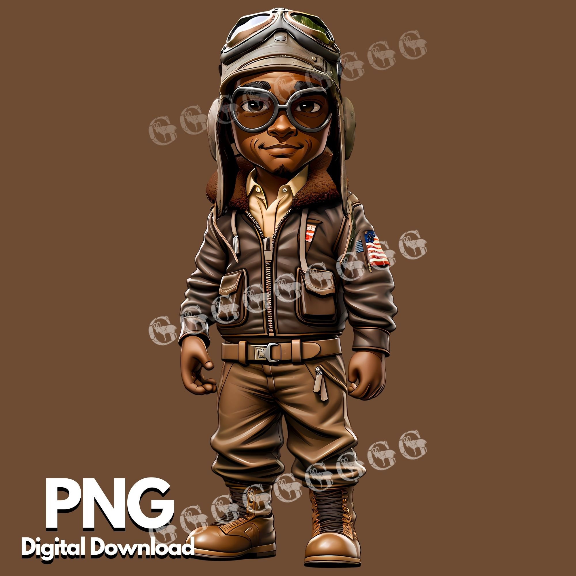 African American Military Pilots PNG Bundle, Black Military Pilots ...