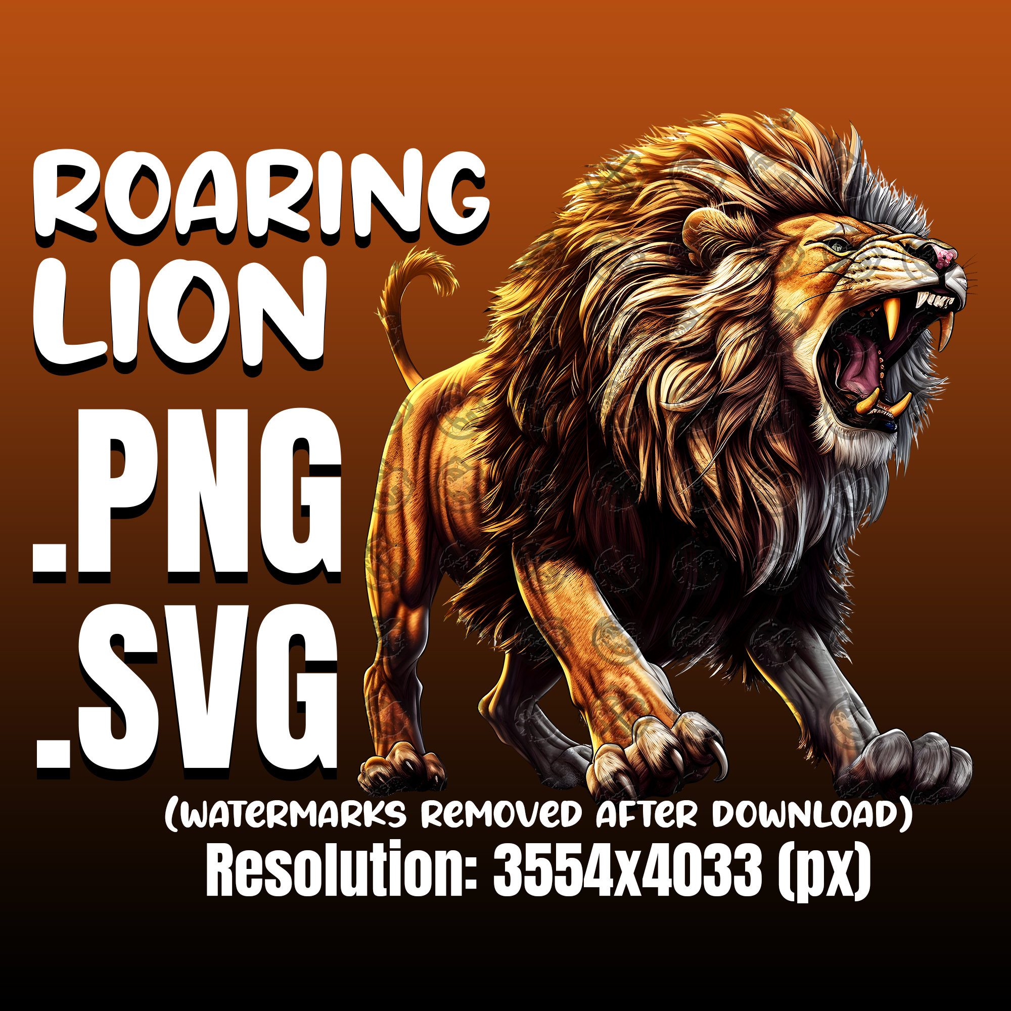 Roaring Lion SVG PNG, Roaring Lion Svg, Roaring Lions Svg, Lion Svg ...