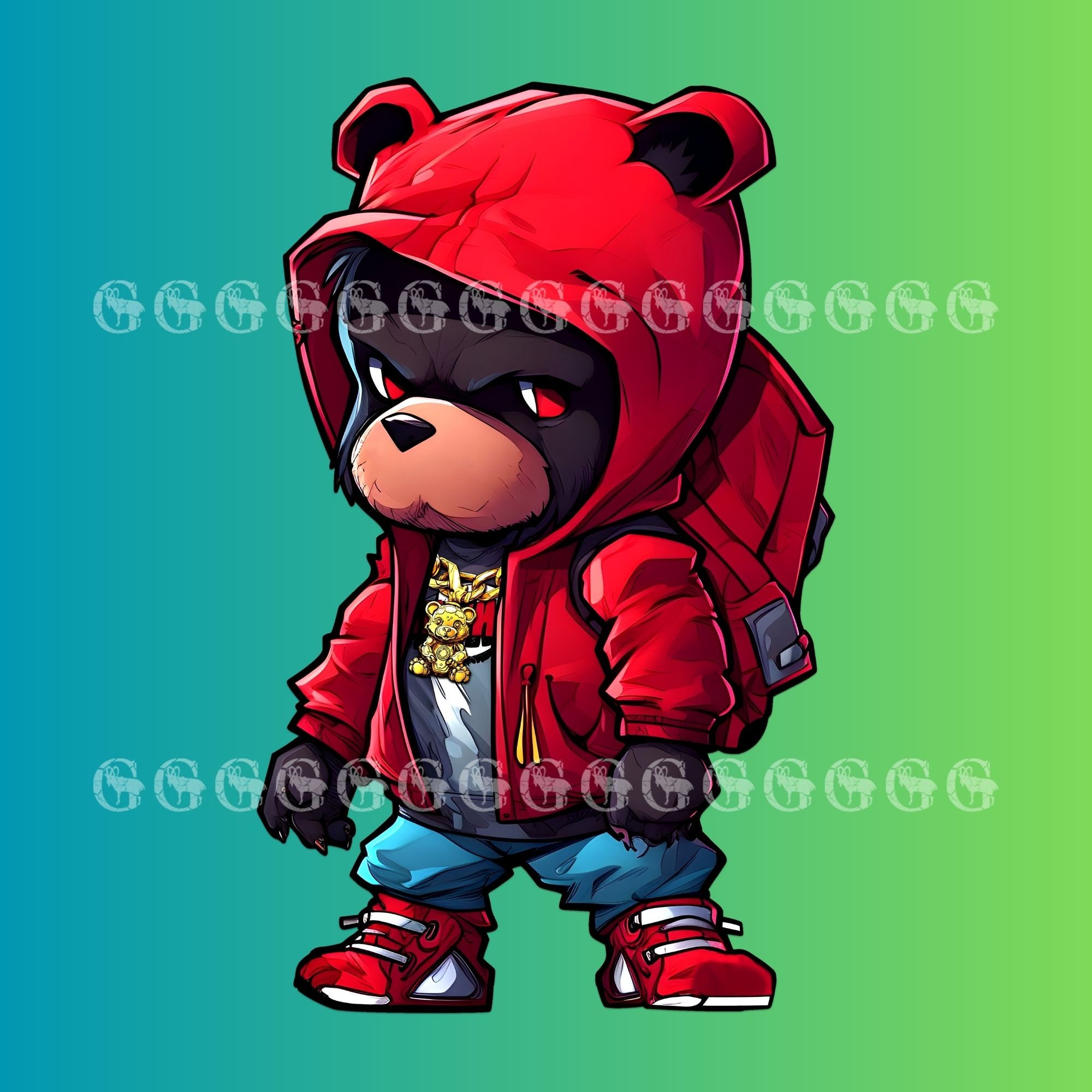 Urban Streetwear Teddy Bear Bundle (set 4), Gangster Teddy Bear, Street ...