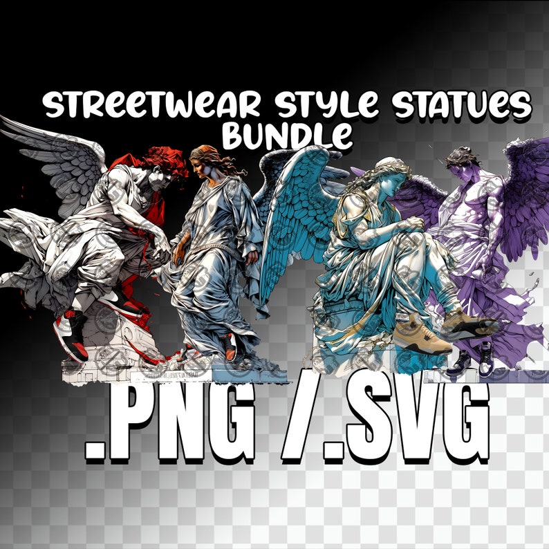 Streetwear Style Statue Bundle SVG PNG, Statue Svg, Statue PNG, Svg ...