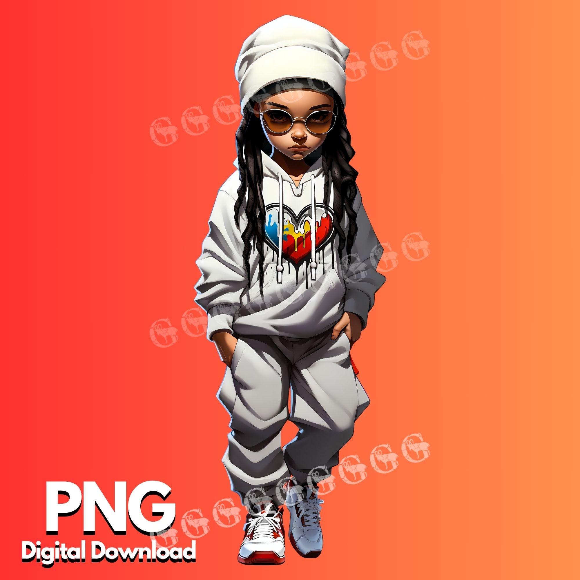 Hispanic Urban Streetwear Girls PNG Bundle, Latina Girls Wearing ...