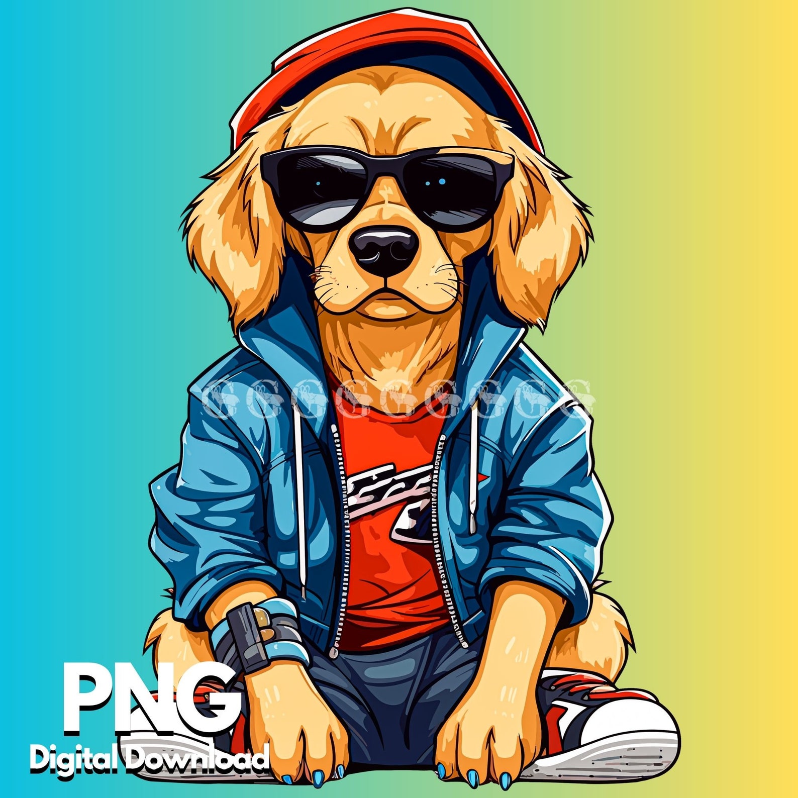 Cool Dogs Urban Streetwear PNG Bundle, Clipart, Dog Lover, Funny Dog ...