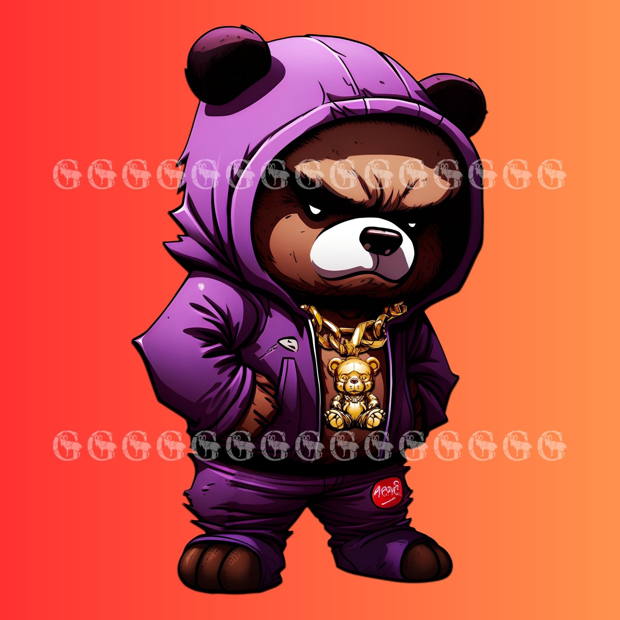 Urban Streetwear Teddy Bear Bundle (set 4), Gangster Teddy Bear, Street ...