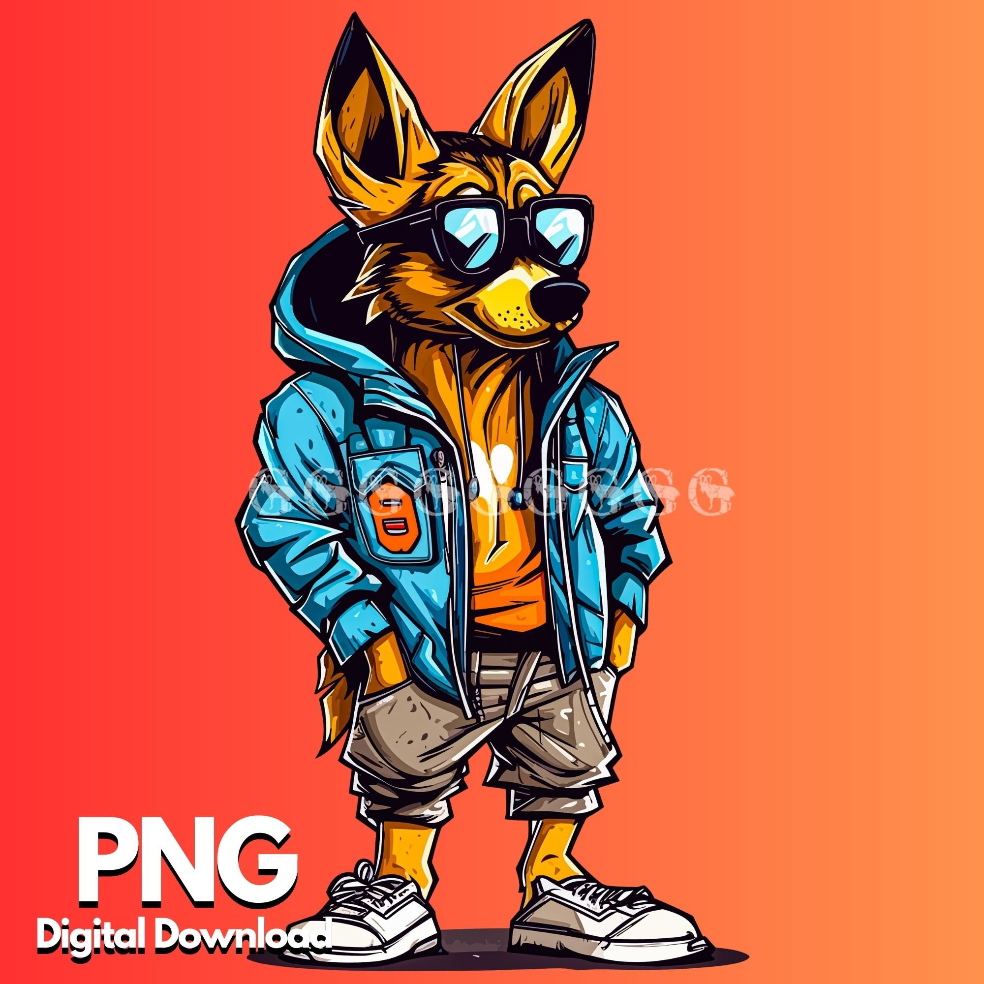Cool Dogs Urban Streetwear PNG Bundle, Clipart, Dog Lover, Funny Dog ...