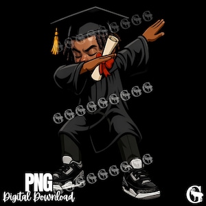 Grad Boy Dabbing PNG Bundle, Dab, Dabbing, African American Boy ...