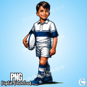 Male Youth Rugby Players (multi-racial) PNG Bundle, Rugby Clipart ...