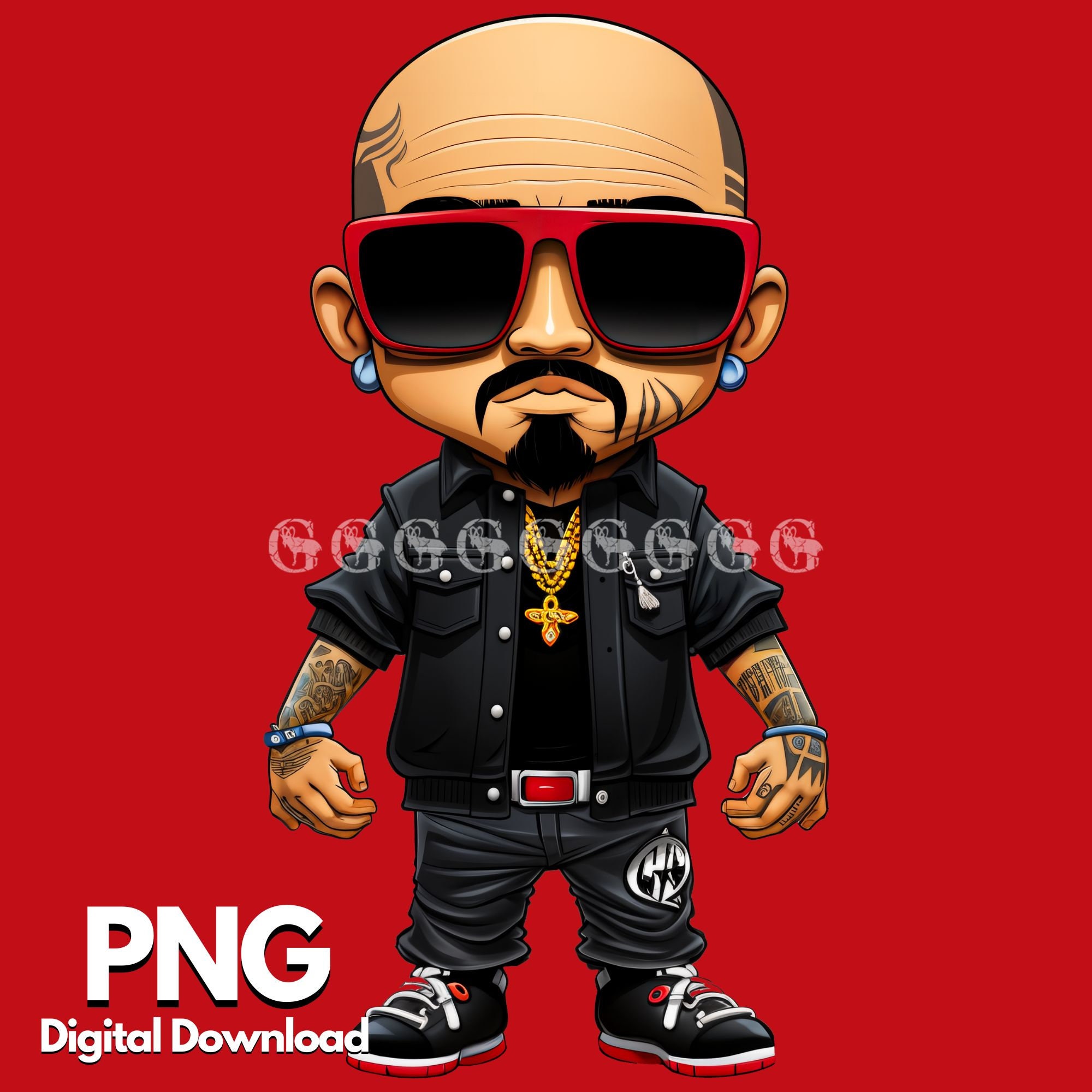 Chicano latino cholos personajes PNG paquete, hispano, latino, clipart ...