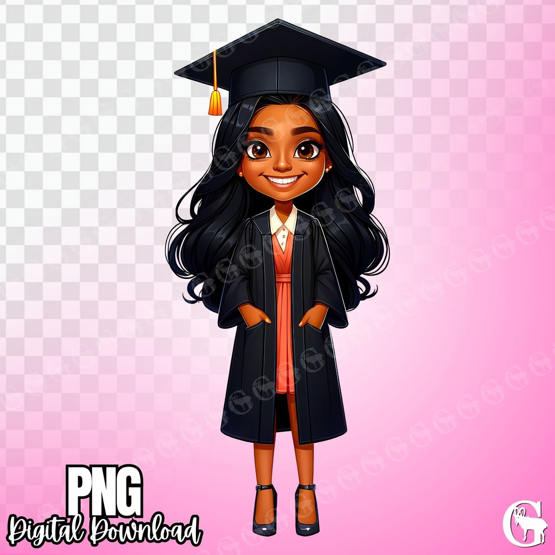 Girl Student Grad (indian) PNG, Graduation Clipart, Class of 2024, Cap ...