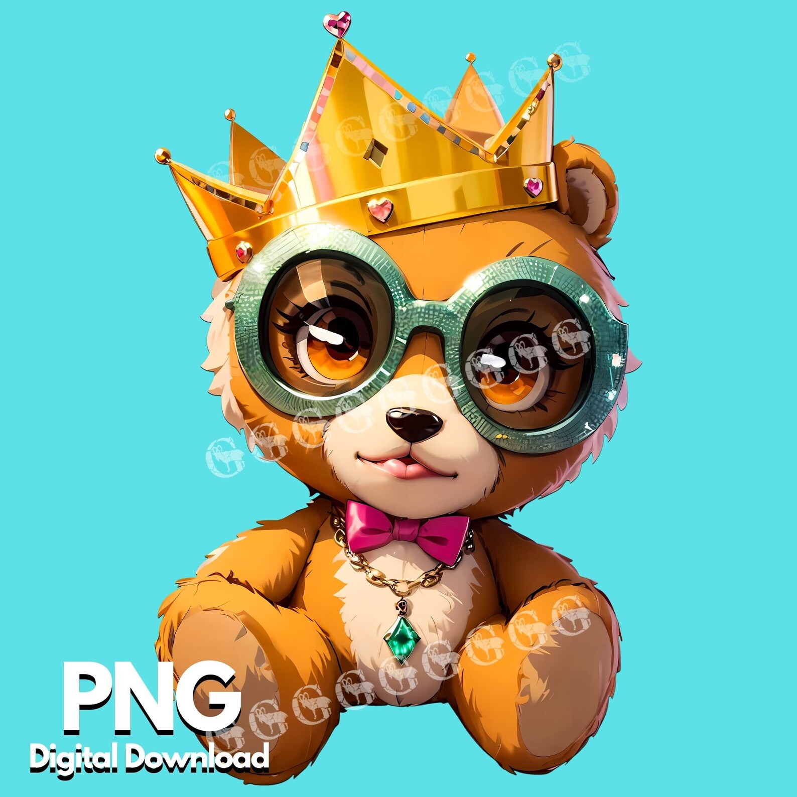 Queen and Princess Teddy Bears PNG Bundle, Cute Girl Teddybear Png ...