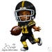 Black and Gold Football Boys PNG Bundle, Football Players, Black ...